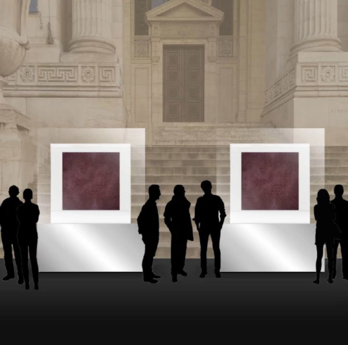 These two enormous cubes of blood make an important point about refugees